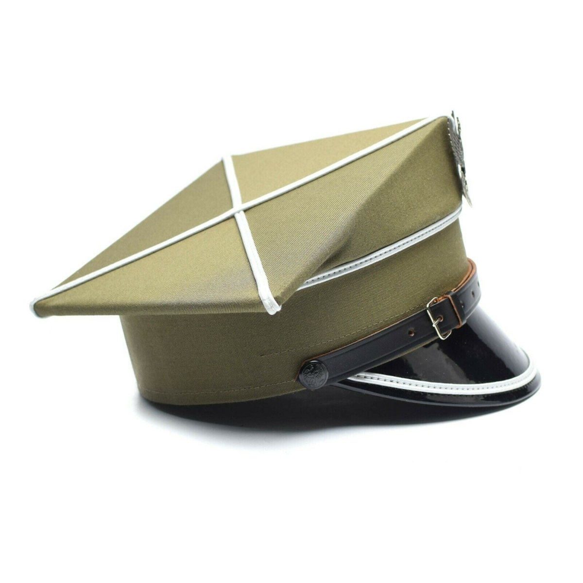 Genuine Polish military visor hat Poland army officer peaked eagle coc ... Genuine Polish military visor hat Poland army officer peaked eagle coc ...