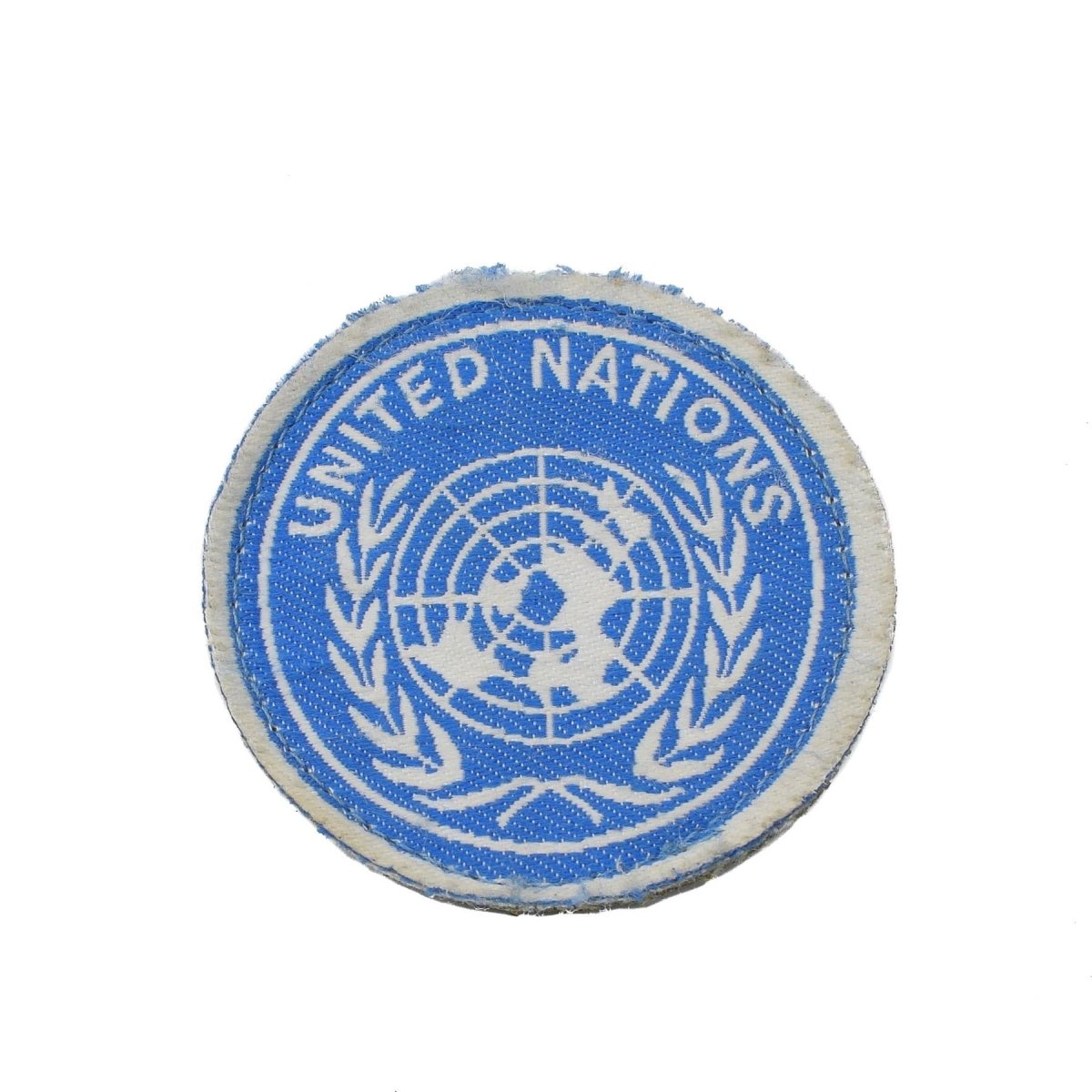 Genuine United Nations loop patch round velcro patch outdoor mark blue ...